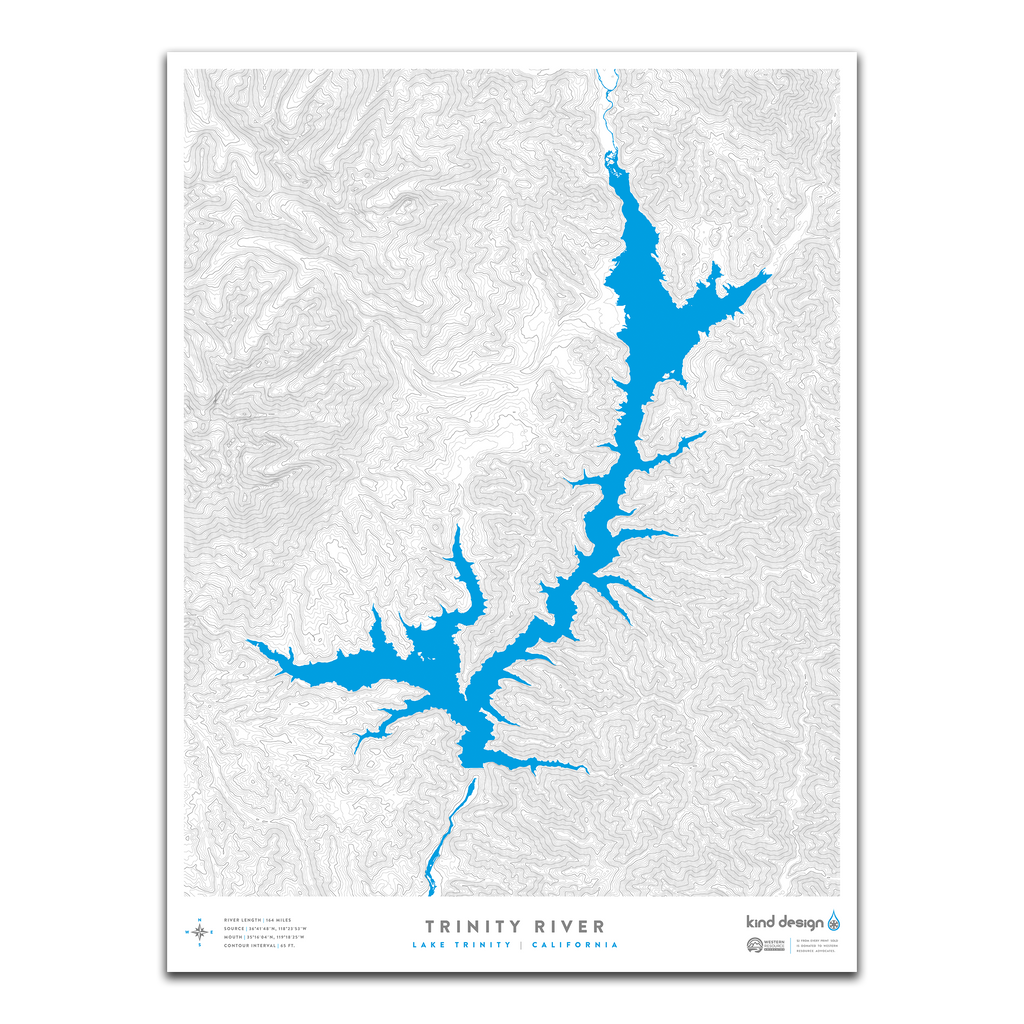Trinity River Map California