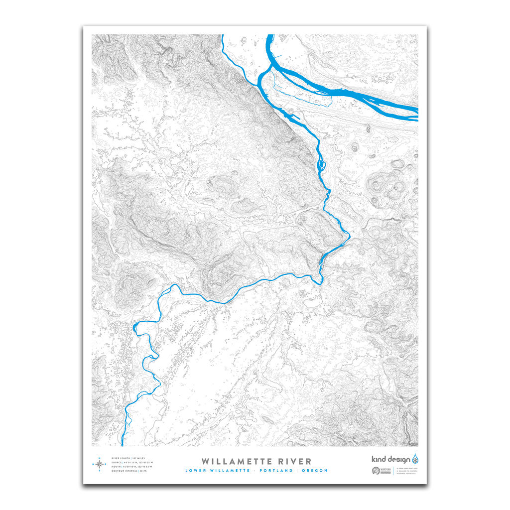 Willamette River Map
